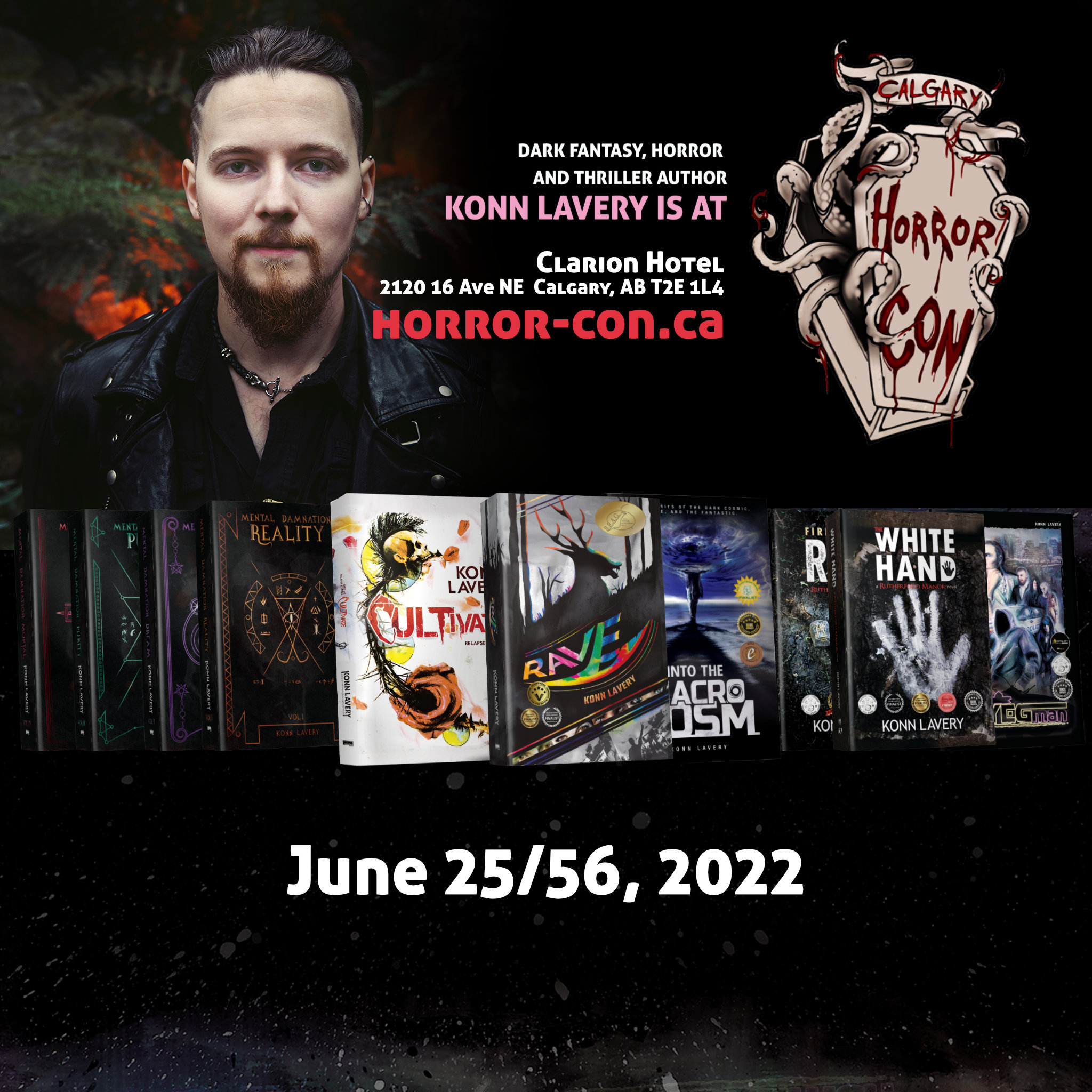 Konn Lavery Calgary Horror Con 2022 - Konn Lavery Horror & Dark Fantasy ...